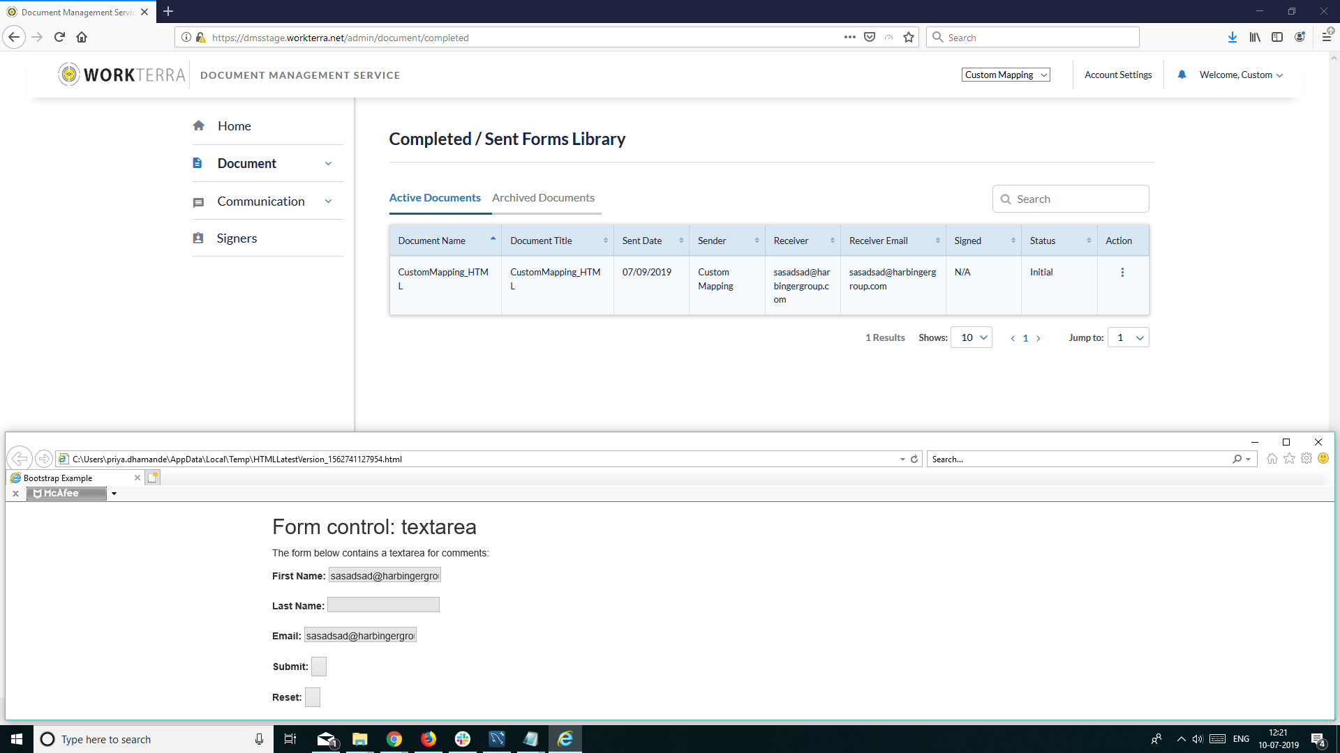 Dms 1624 Dms Preprod Custom Field Mapping Html Workterra Jira